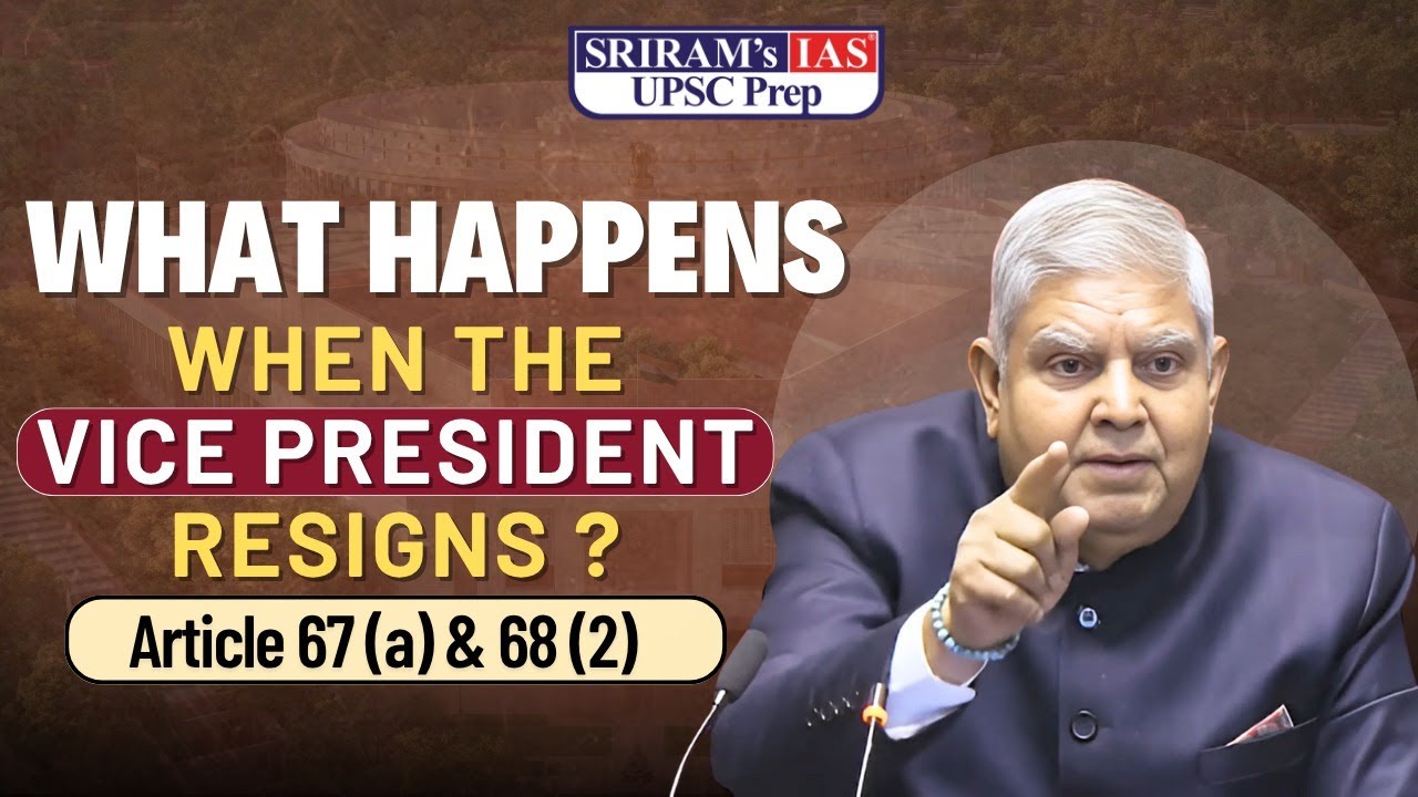 Vice President's SHOCKING Resignation Sparks Polity Crisis | Article 67 ...