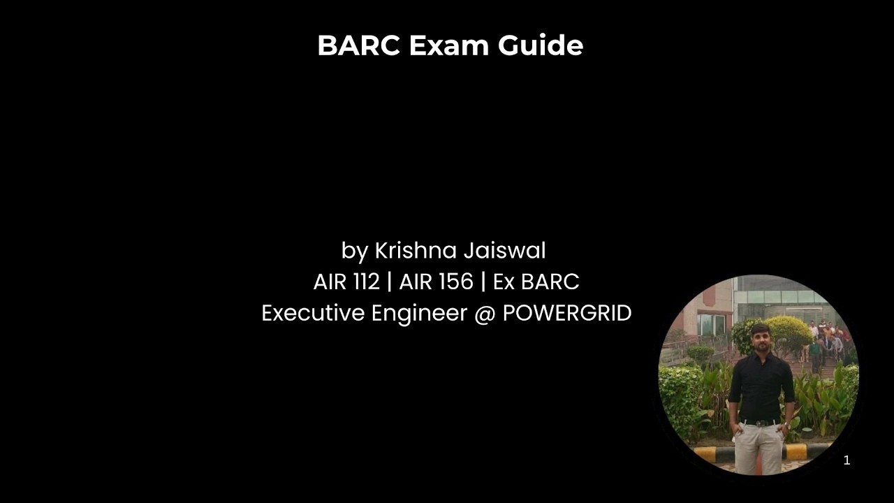 BARC Exam Complete Guide 2026 | Syllabus, Cutoff, Strategy by Ex BARC ...