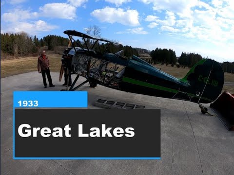 First Start in 54 Years: Great Lakes Biplane - YouTube