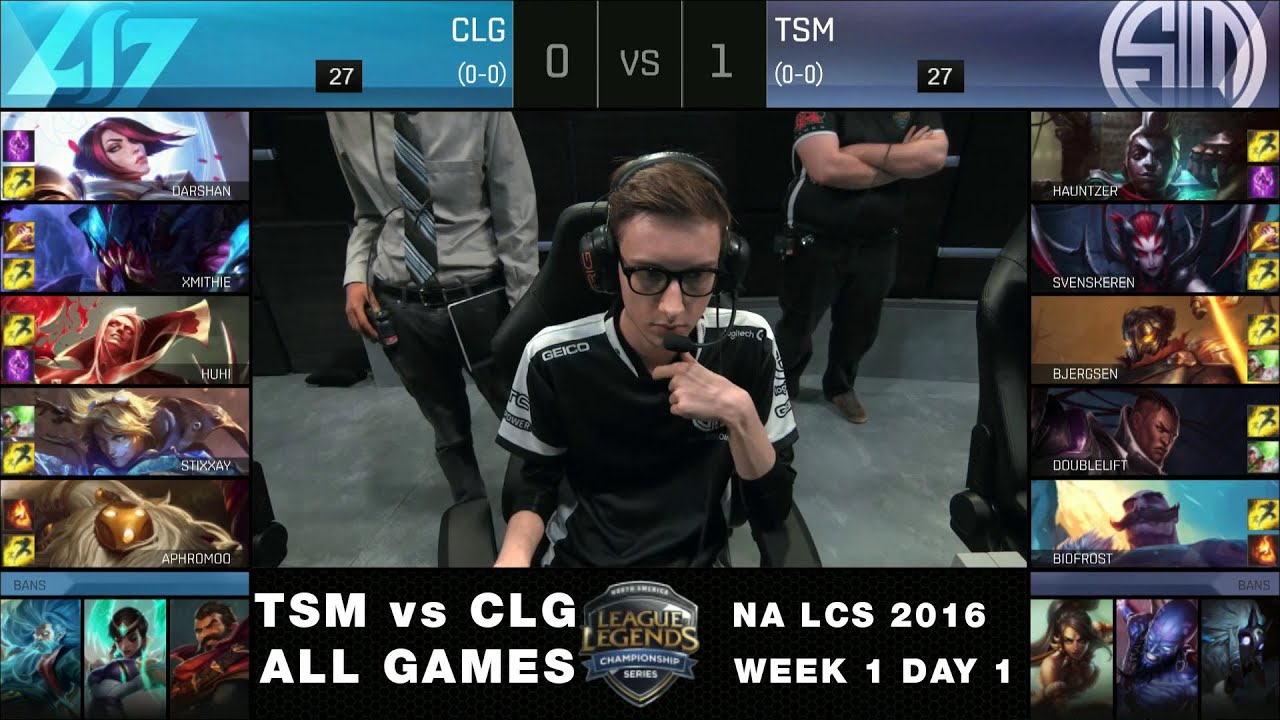 TSM vs CLG - NA LCS Summer 2016 Week 1 Day 1 - Team Solomid vs Counter ...