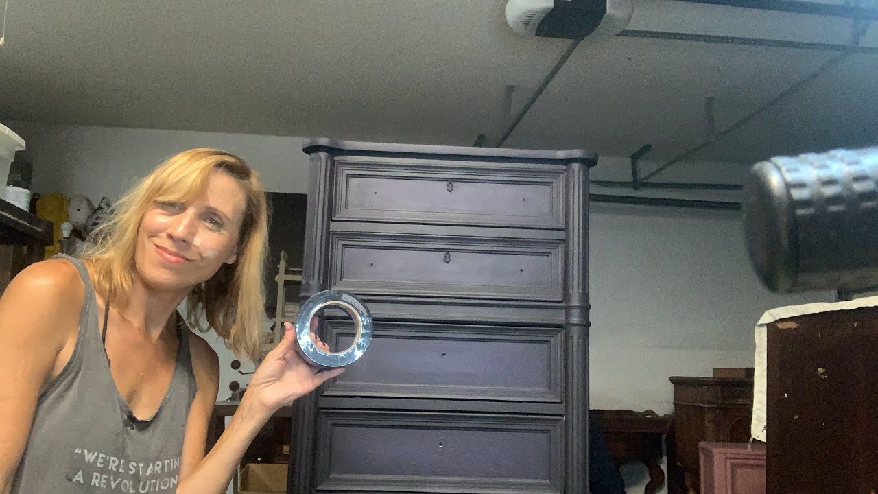 Adding Ghost Stripes to a Dresser | Furniture Painting - YouTube