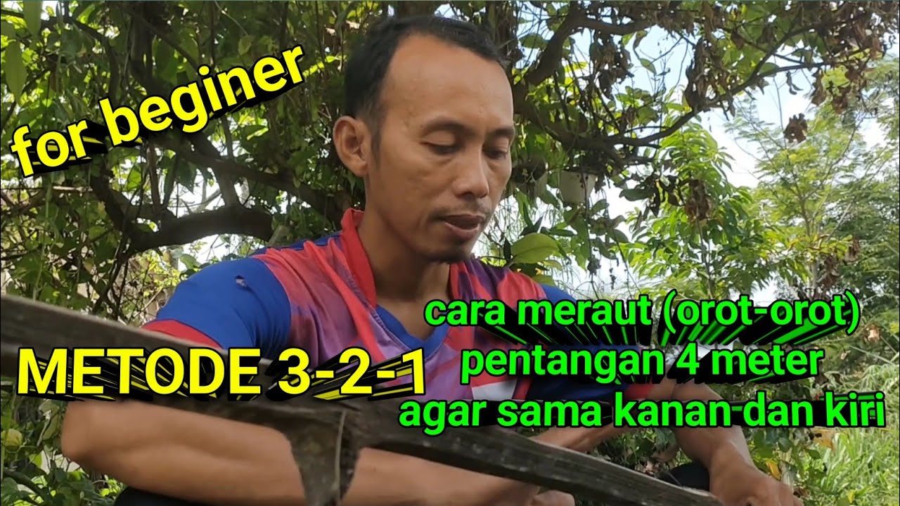 cara meraut bambu agar sama kanan kiri - YouTube