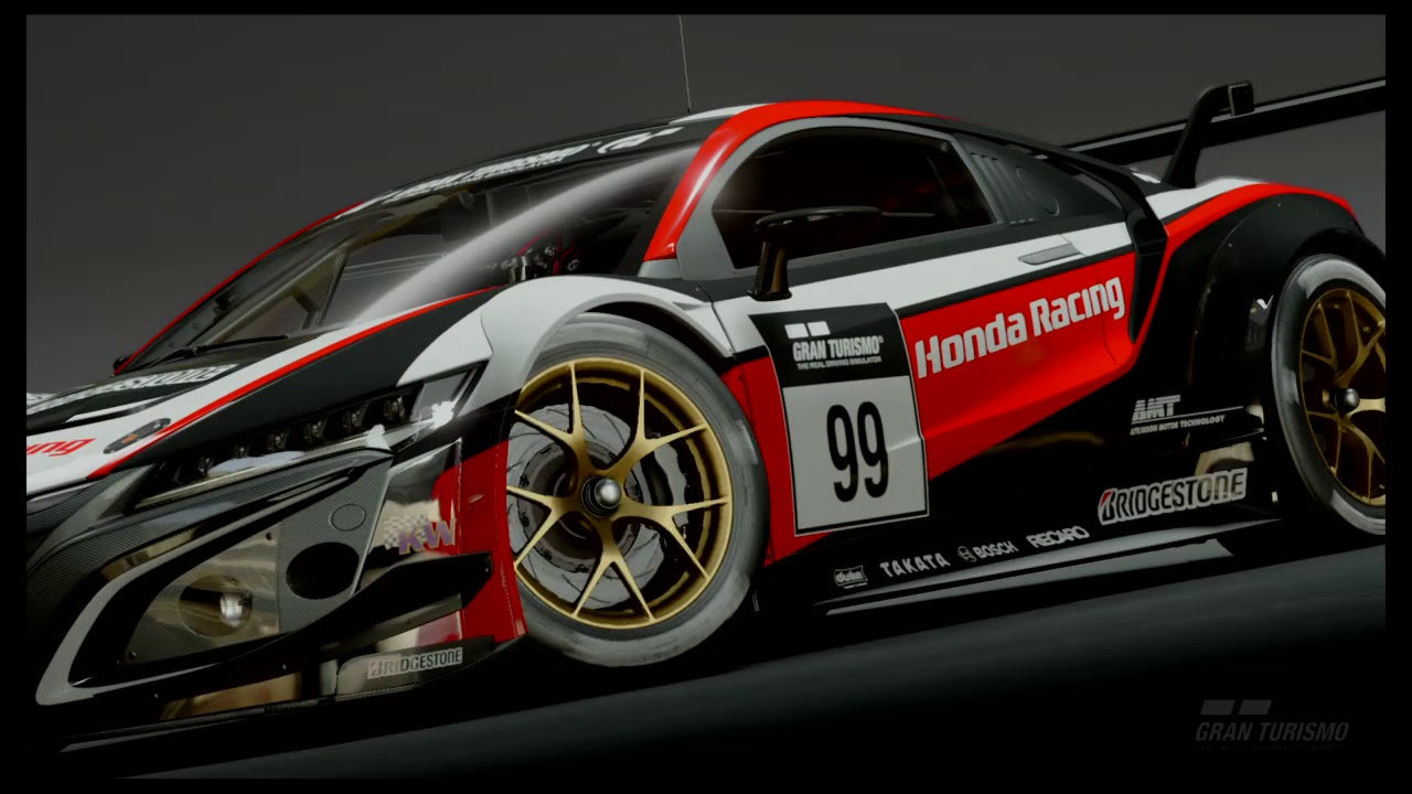 Gran Turismo™SPORT Demo-Honda NSX Gr.3 menu showcase - YouTube