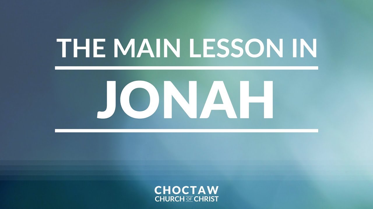The Main Lesson in Jonah – Jeremy Robertson - YouTube