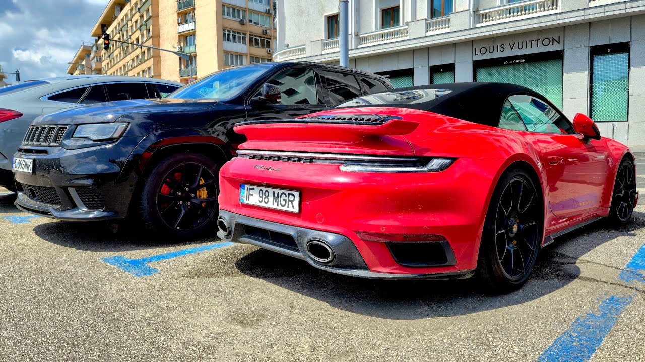 Porsche 911 Turbo S | Jeep Cherokee Track Hawk - YouTube