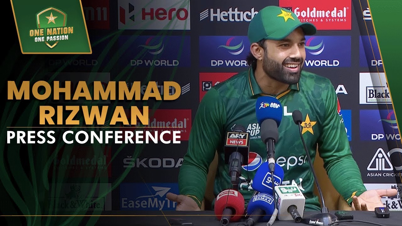 Mohammad Rizwan Press Conference After Win in Sharjah | #AsiaCup2022 | PCB | MA2L - YouTube