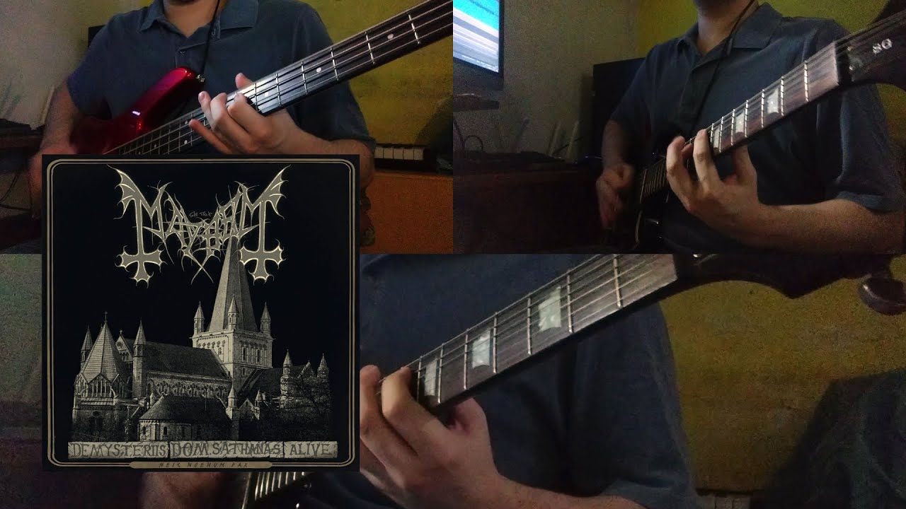 Mayhem De Mysteriis Dom Sathanas cover (Guitar/bass cover) - YouTube