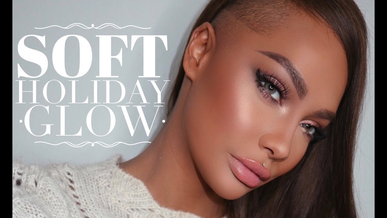 SOFT HOLIDAY GLOW MAKEUP | SONJDRADELUXE - YouTube