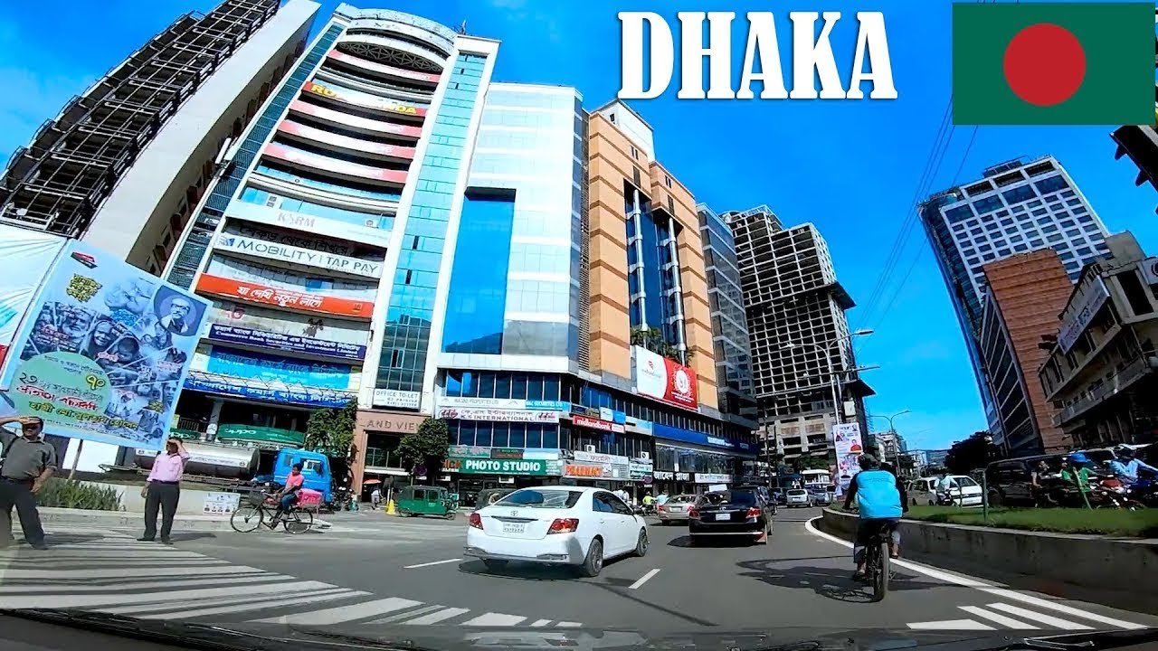 Gulshan 1 to 2 VV Important Area in Dhaka Bangladesh / Rickshaw Journey ...
