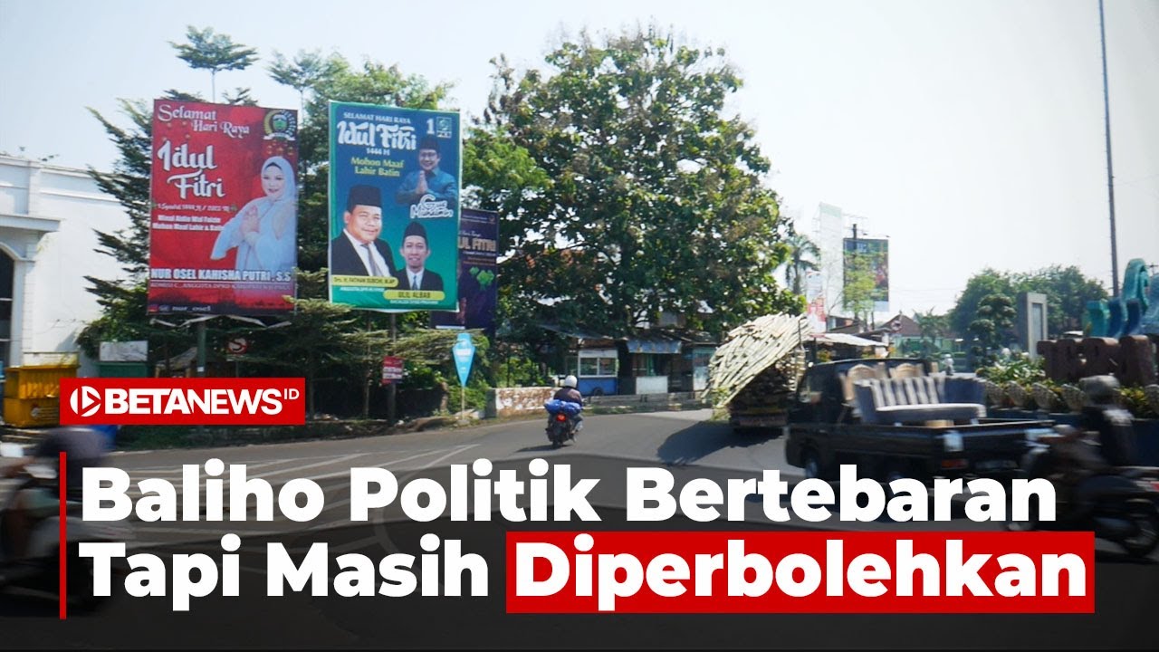 Baliho Politik Mulai Bertebaran di Jepara, Bawaslu: 'Dibolehkan' - YouTube