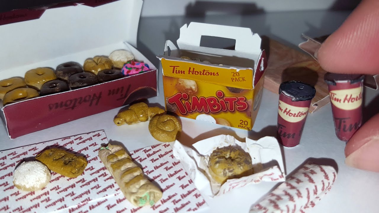DIY Miniature Tim Hortons - YouTube