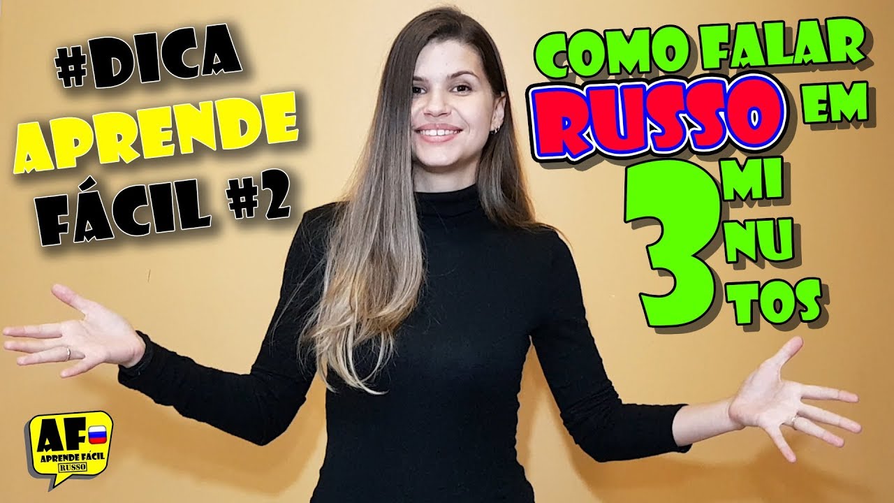 DICA APRENDE FÁCIL #2 - Como aprender RUSSO em 3 MINUTOS ! - YouTube