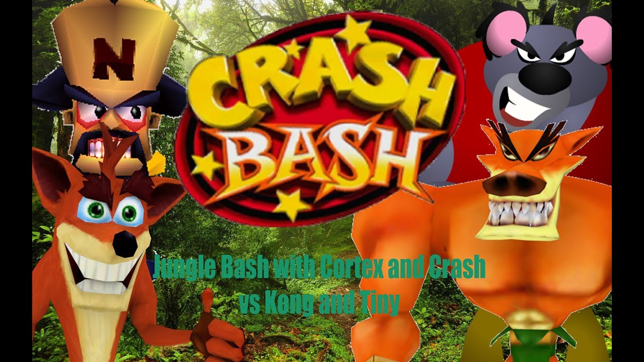 Crash Bash: Jungle Bash - Cortex and Crash vs Kong and Tiny - YouTube