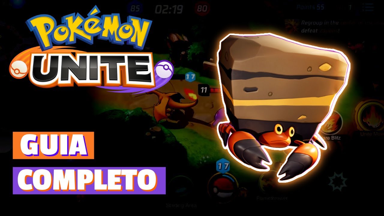 GUIA COMPLETO DA CRUSTLE | POKEMON UNITE - YouTube