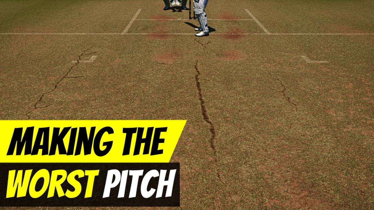 How To Create The WORST PITCH In Cricket 24 - YouTube