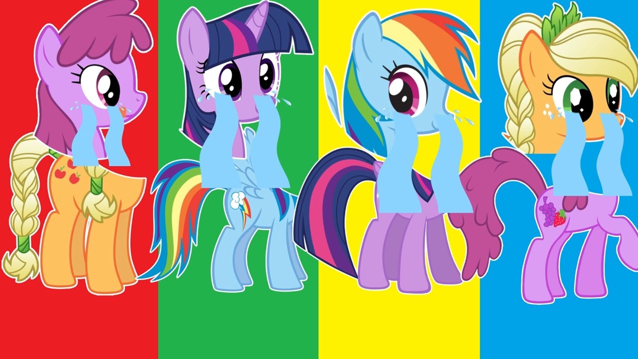 Wrong Heads My Little Pony Applejack, Berrypony, RainbowDash ...