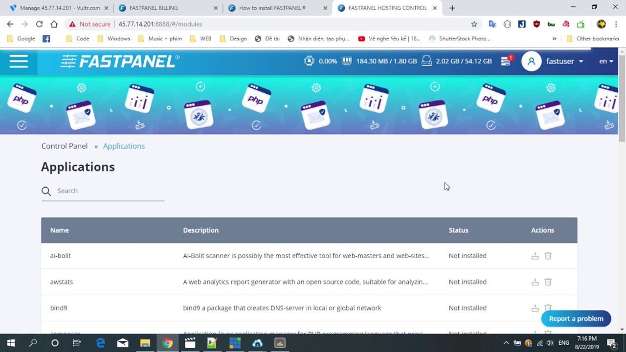 Install FastPanel | Cài đặt FastPanel - YouTube