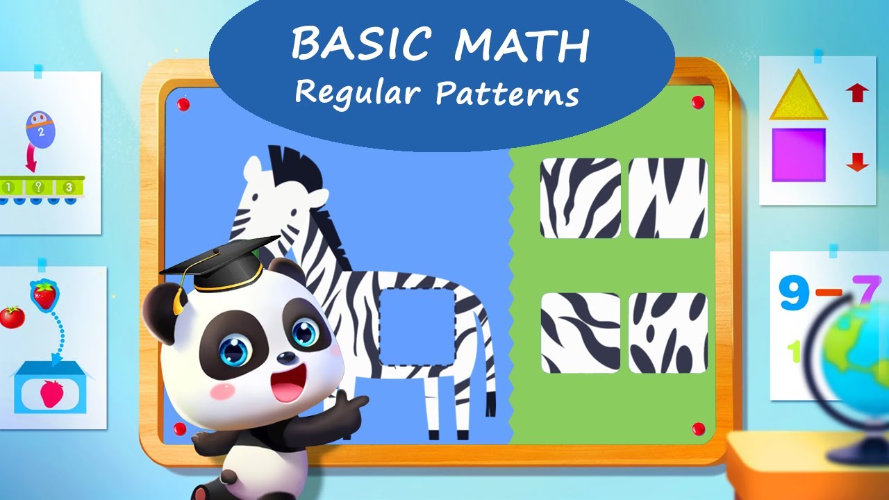 Baby Panda Learning Academy #22 - Basic Math - Regular Patterns ...