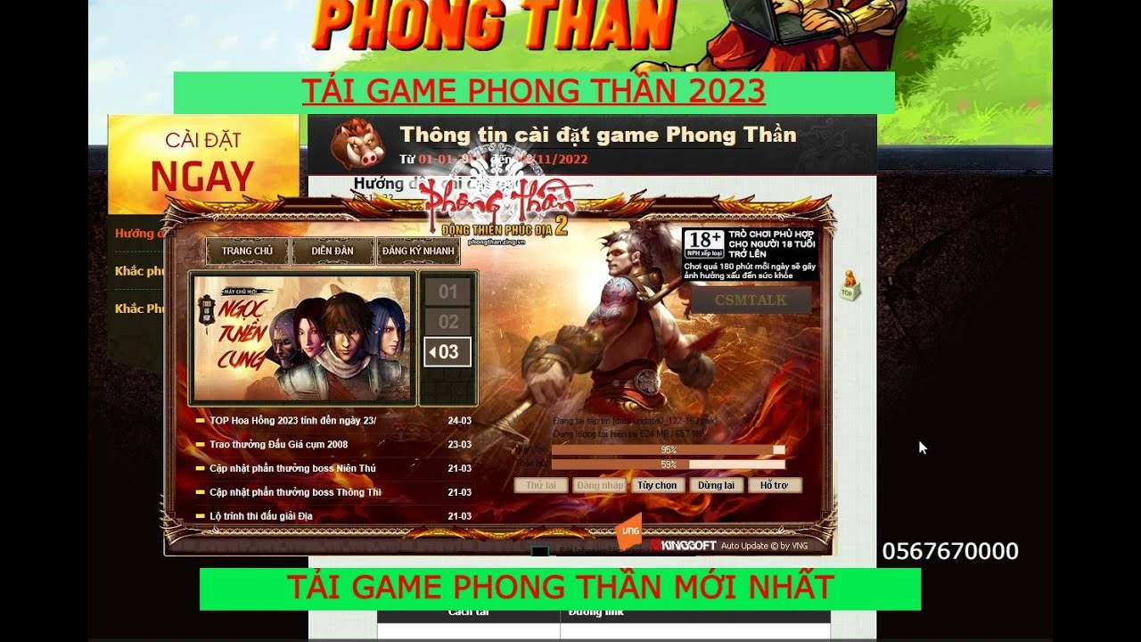 Hướng dẫn tải game Phong Thần mới nhất 2023 - Thế Anh Phong Thần - YouTube