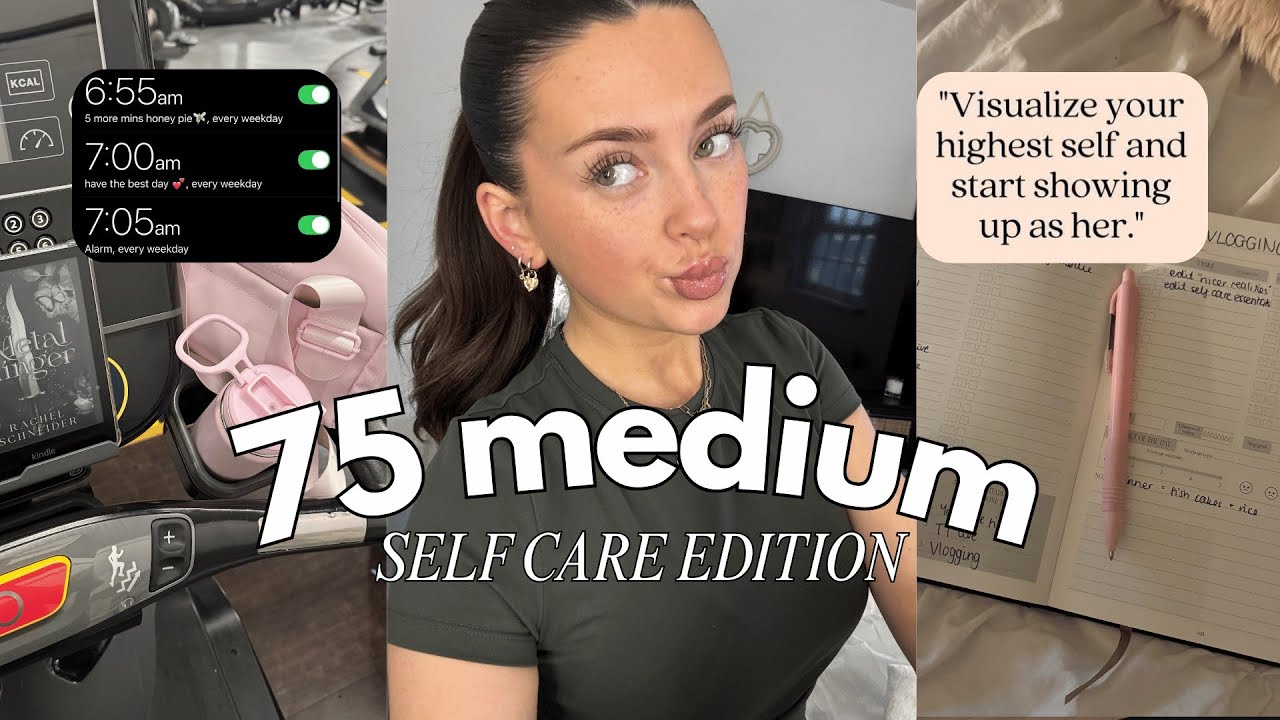 75 MEDIUM DAY IN THE LIFE🧘🏻‍♀️selfcare, workout, reading - YouTube