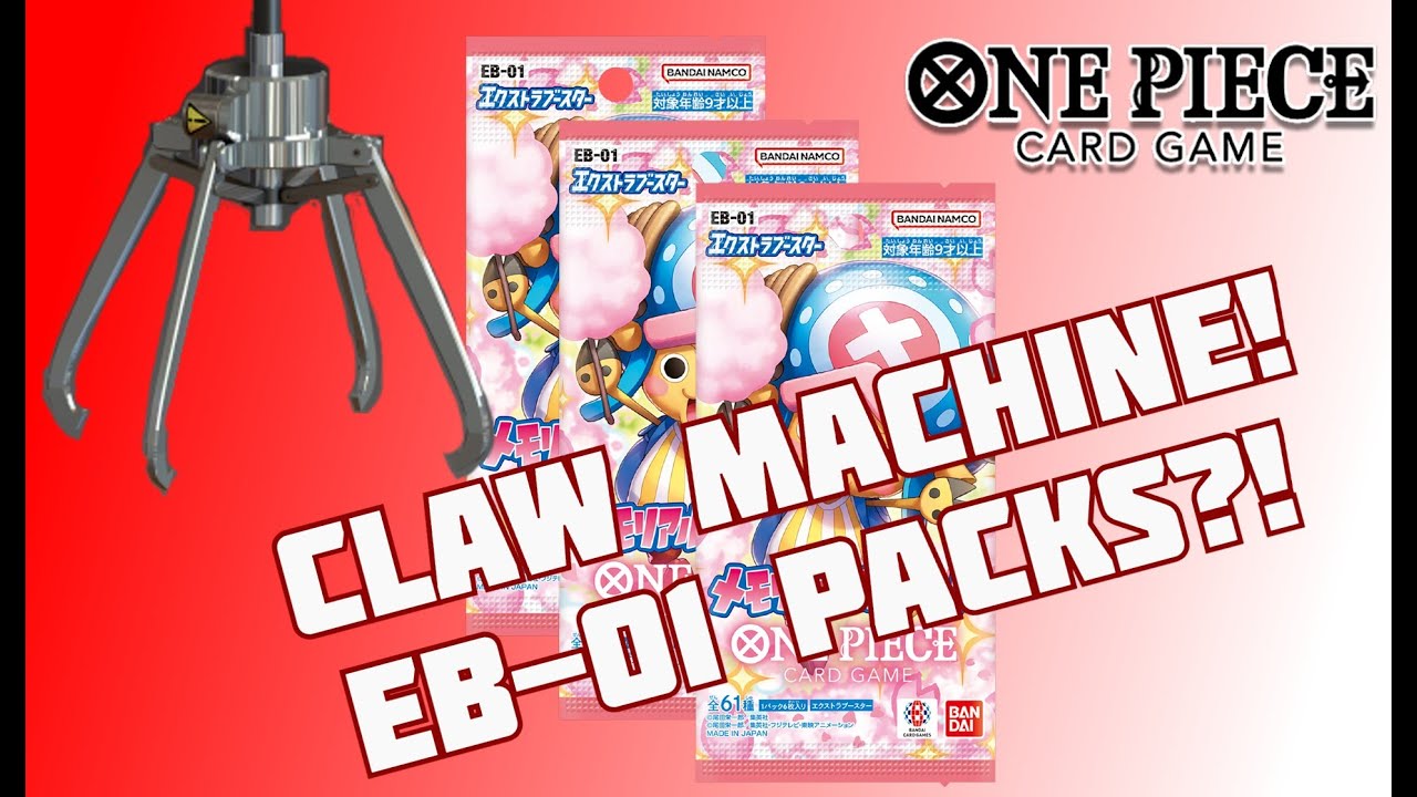 One Piece - Claw Machine with One Piece EB-01 Packs! #onepiece # ...