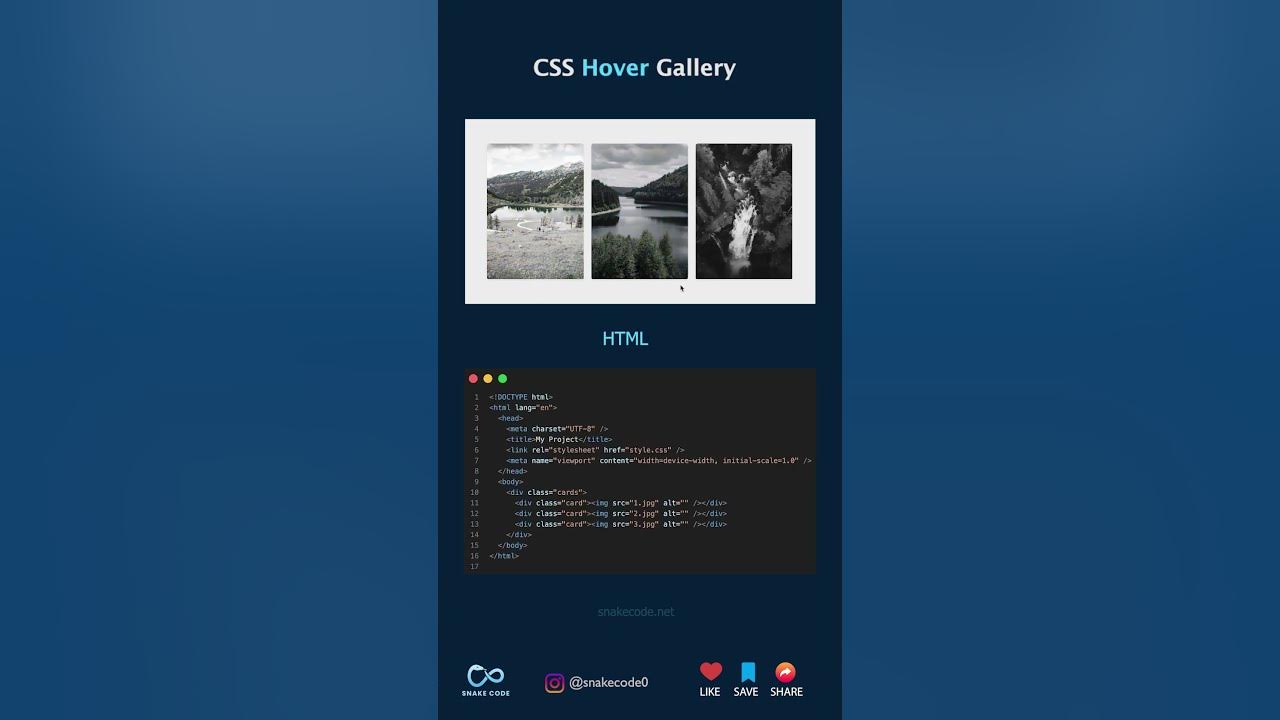 Css Hover Gallery Html5 Css3 Htmlcss Js Webdeveloper Cssanimation