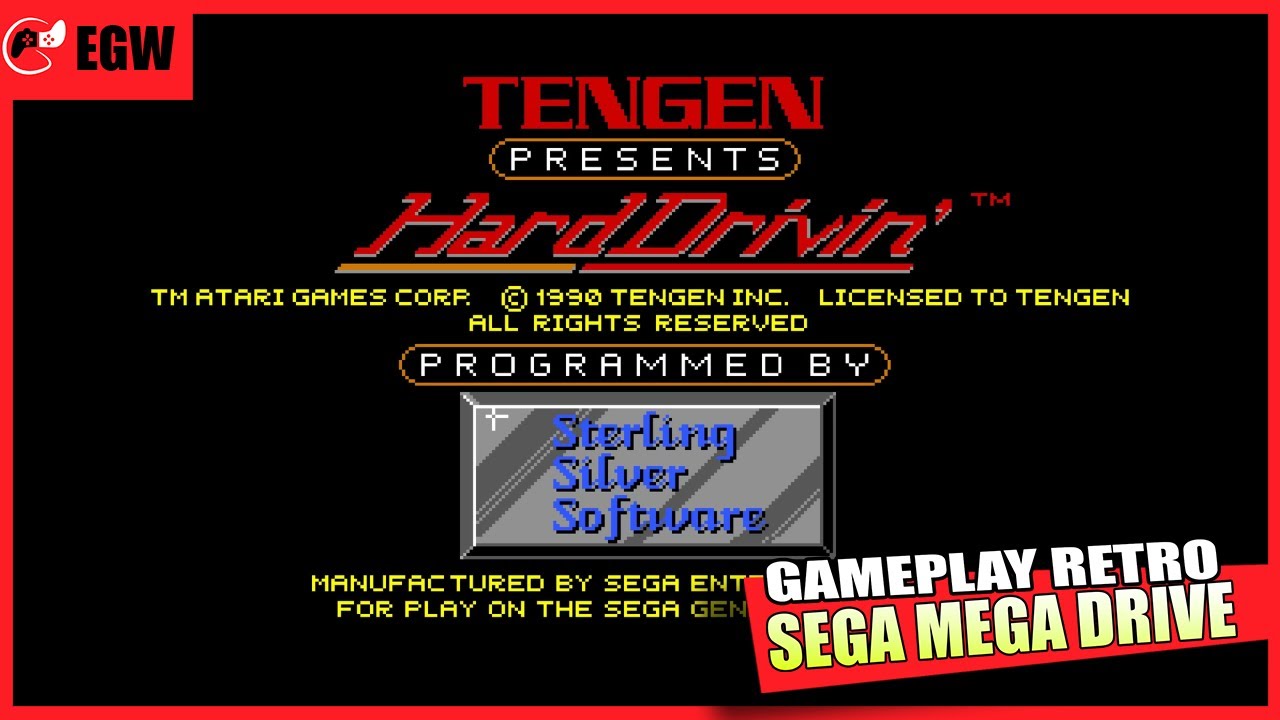 SEGA MEGA DRIVE - Hard Drivin' - YouTube