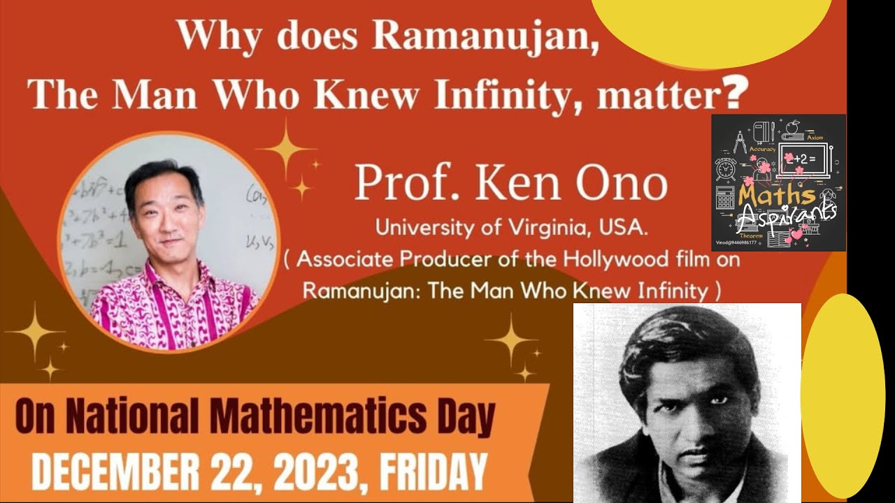 Math Ecstasy || Webinar || Why does Ramanujan, The Man Who Knew ...