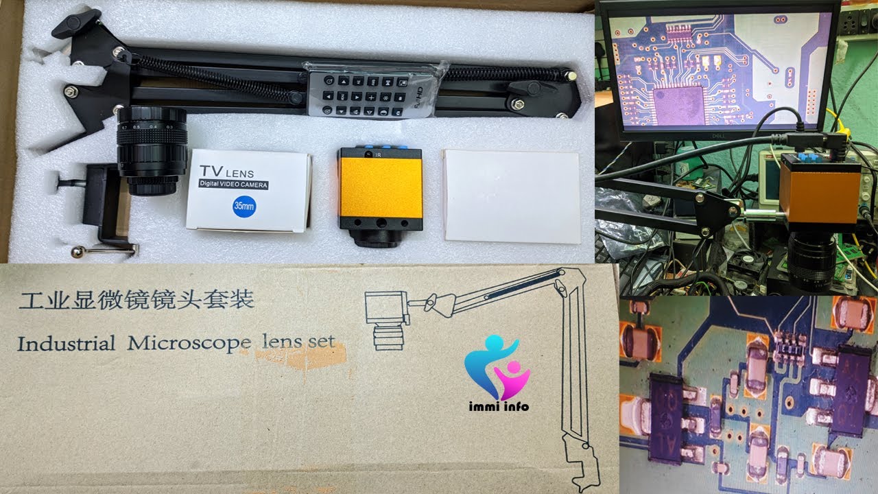 Industrial Microscope Lens Set | Boom Stand Microscope Camera With Lens ...