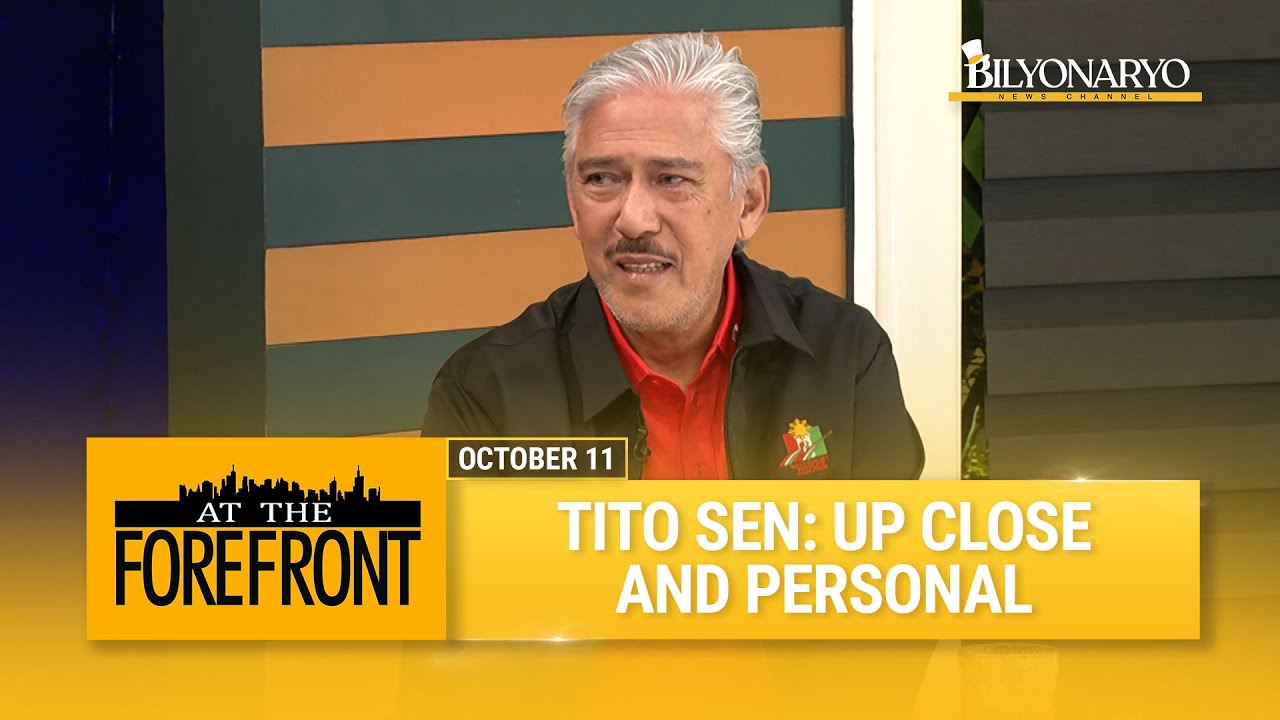 At The Forefront: Tito Sen - Up close and personal - YouTube