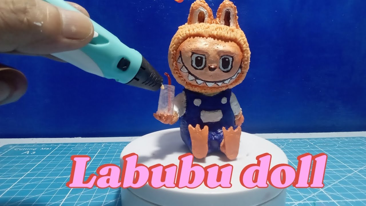 "Labubu doll" made with 3d pen | 3d pen art | easy craft - YouTube