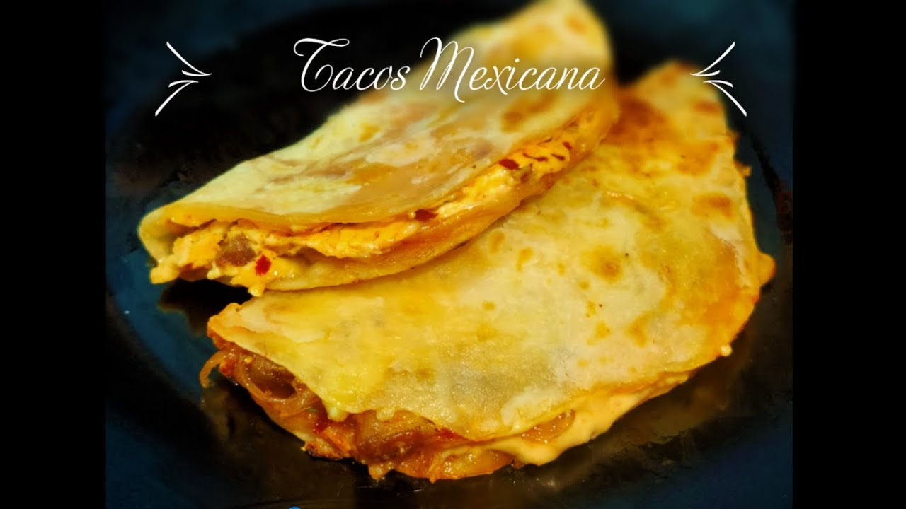 Taco Mexicana - Homemade Dominos Style in Tawa | Tacos Recipe | Tacos ...
