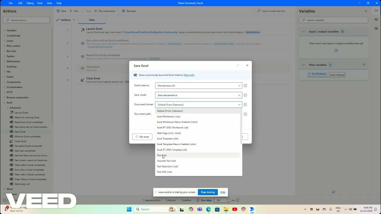 BF0030 Get active cell on Excel worksheet, Save Excel - YouTube