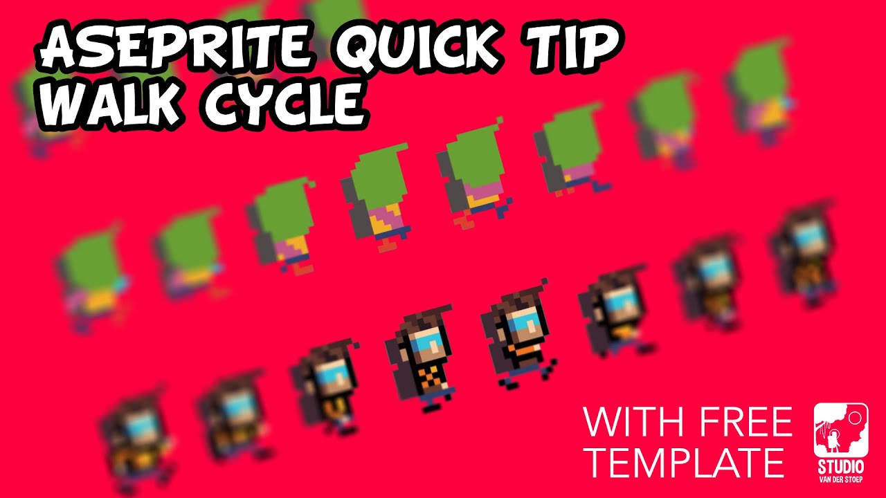 Aseprite quicktip walk cycle - YouTube