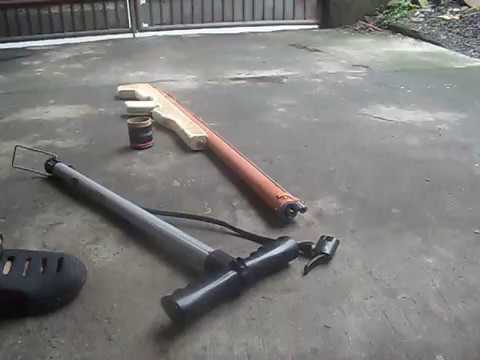 homemade pvc airgun - YouTube