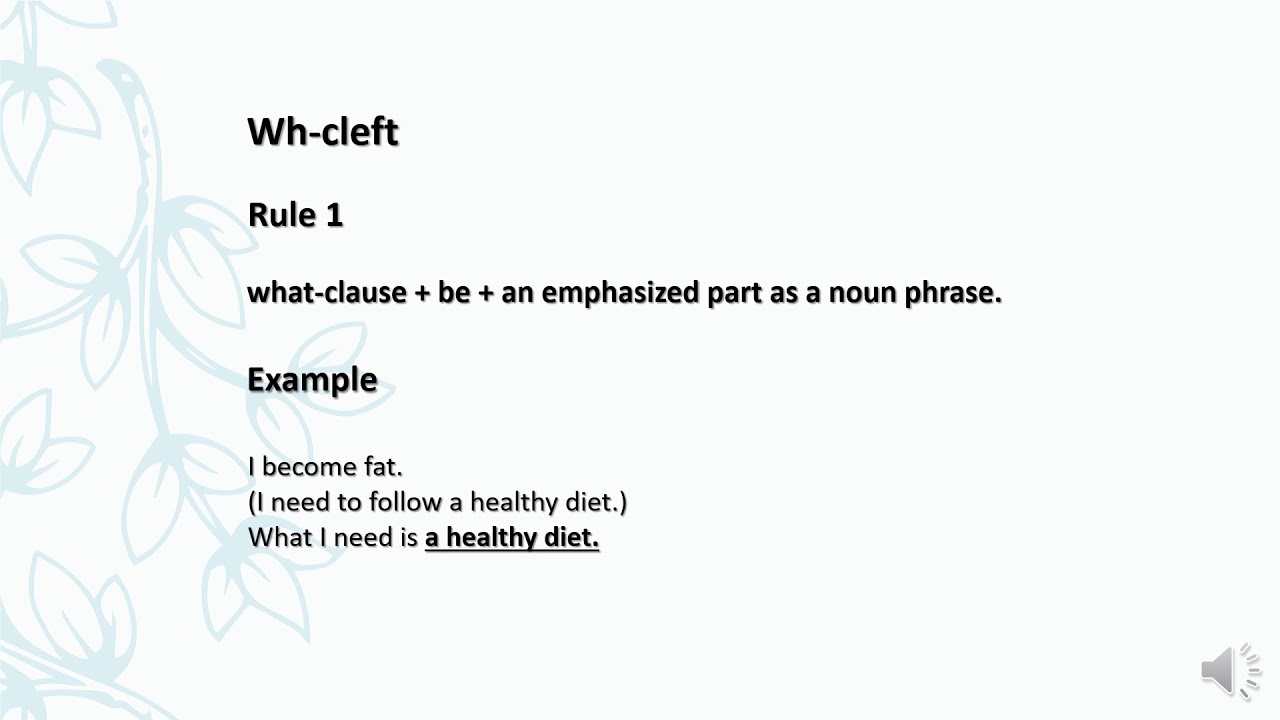 ENGL446 Advanced Grammar Cleft Sentences - YouTube