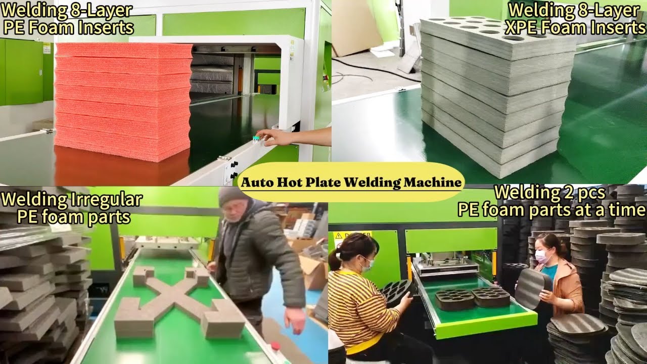 Automatic Hot Plate Welding Machine | Heat Bonding Polyethylene EPE ...