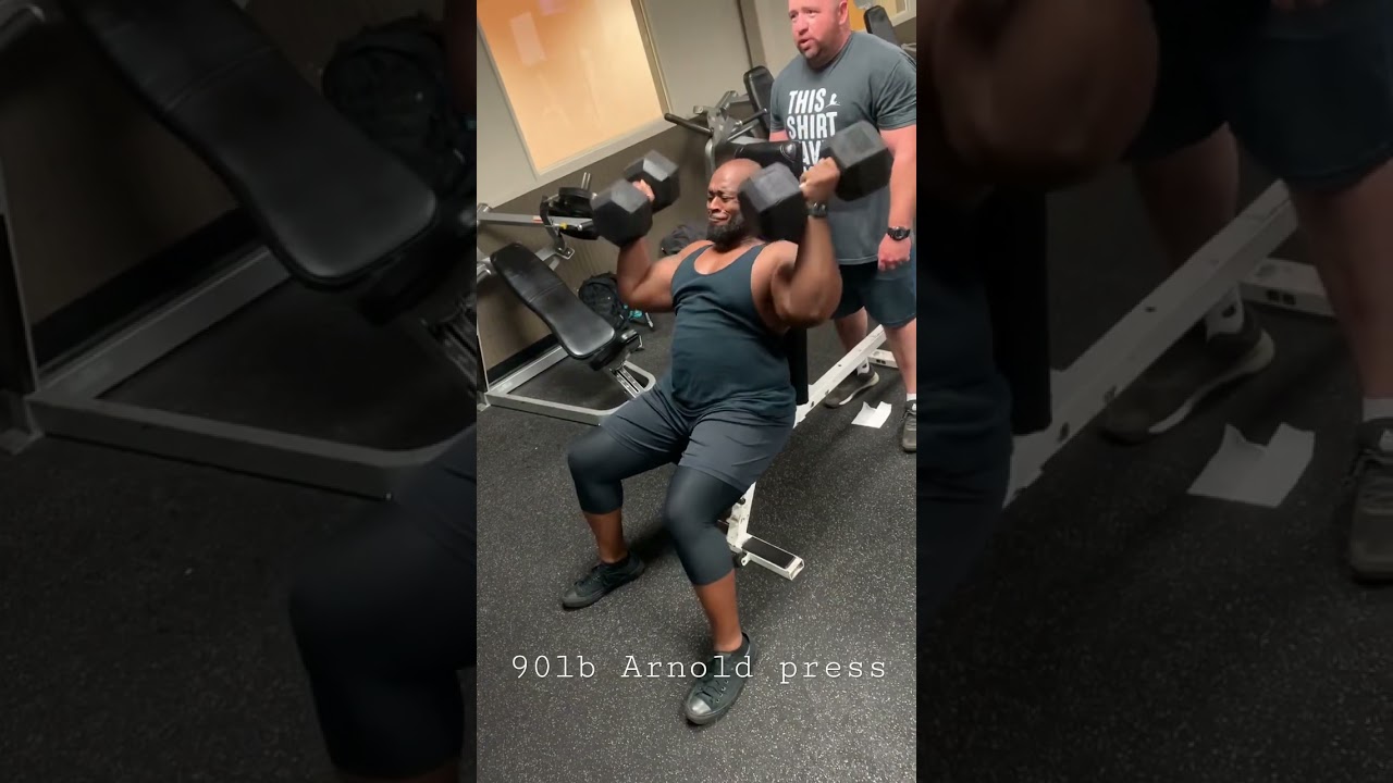 @Train Like You Breathe 90lb Arnold press! #bodybuildingmotivation #fyp ...