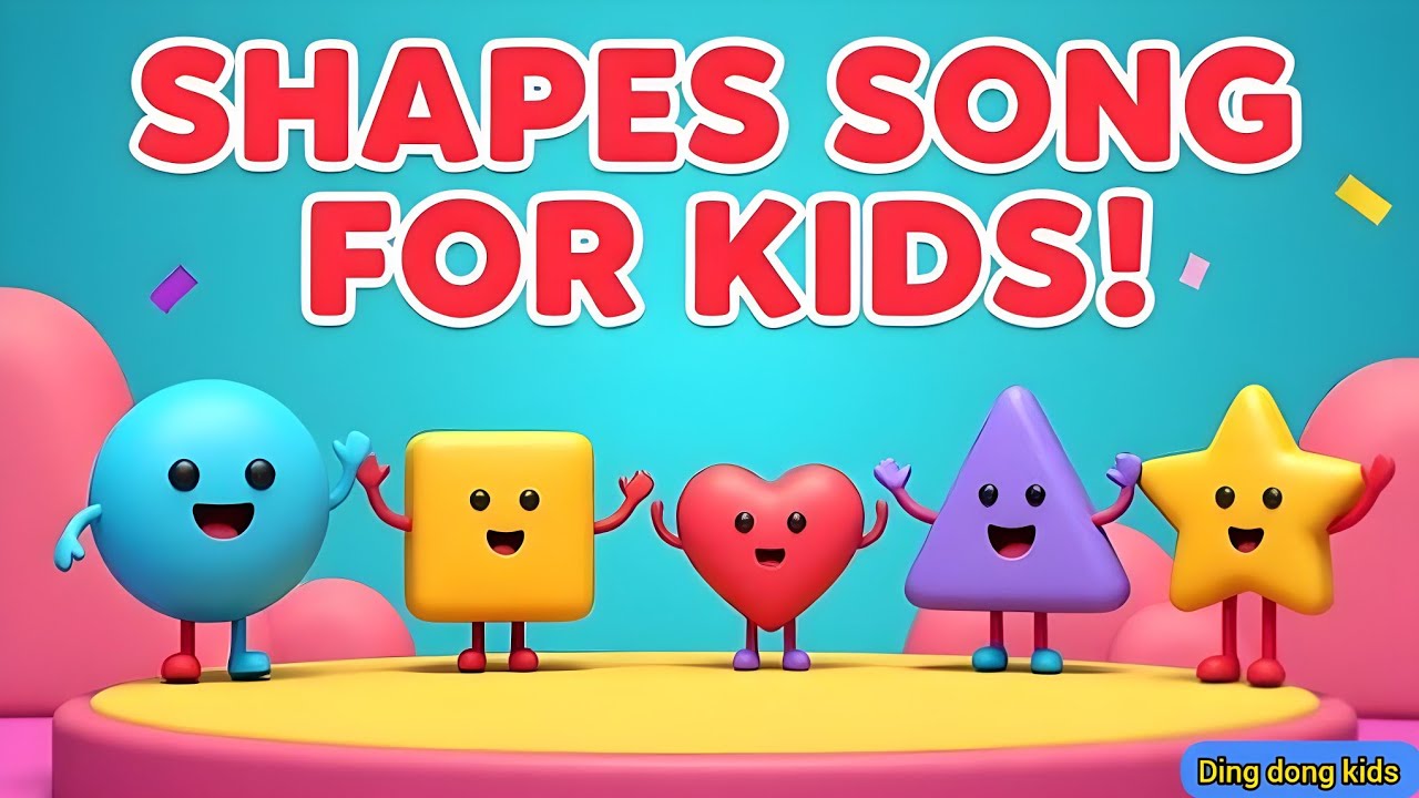 Shapes song for kids | Learn shapes | circle square triangle and more ...