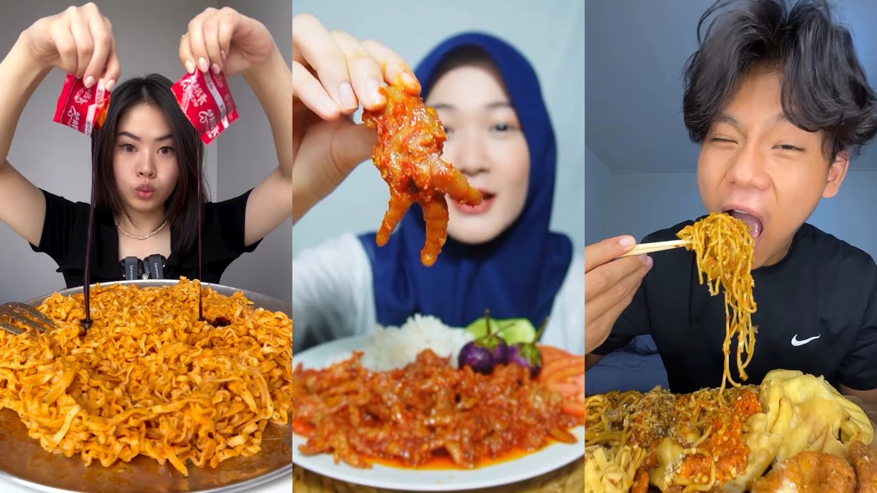 Indonesian Food Mukbang | nasi padang, mie gacoan, and more! - YouTube