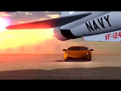 Lamborghini vs Jet Fighter