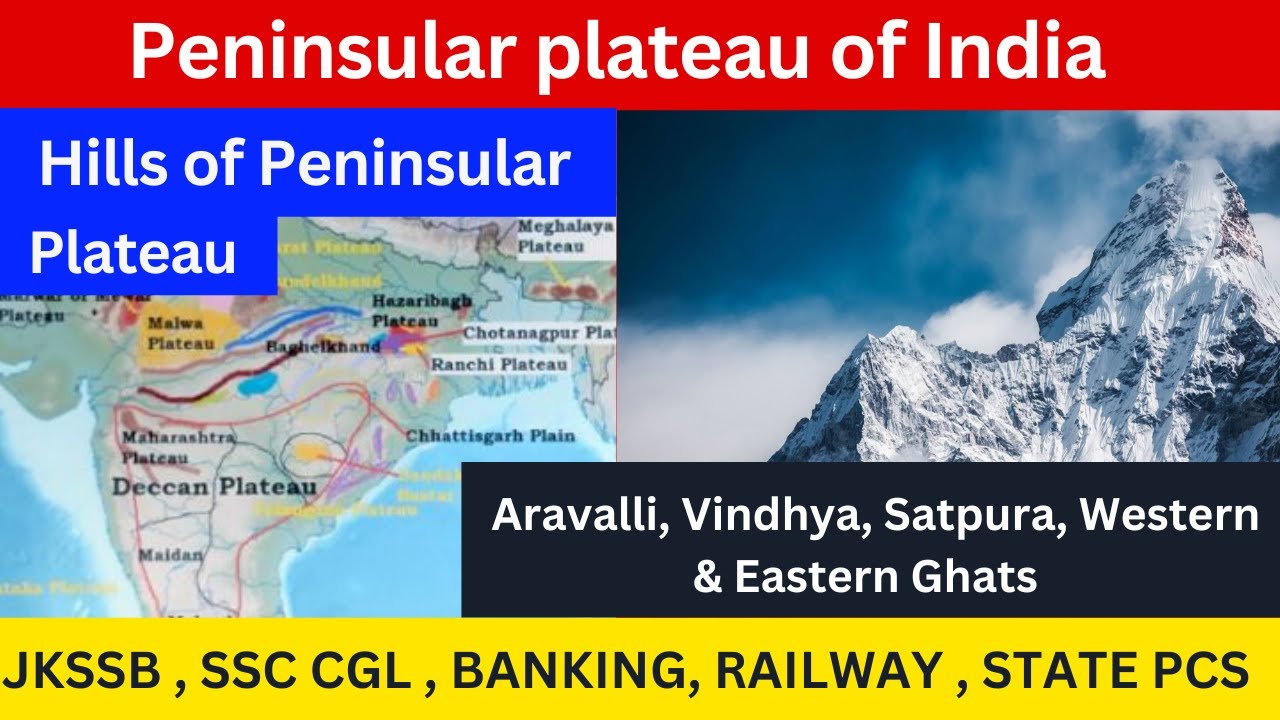 Peninsular Mountains of India - Aravalli, Vindhya, SatPura, Western ...