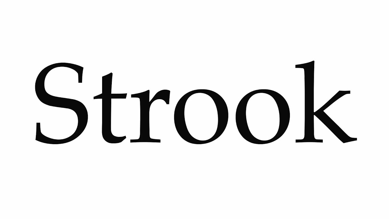 How to Pronounce Strook - YouTube