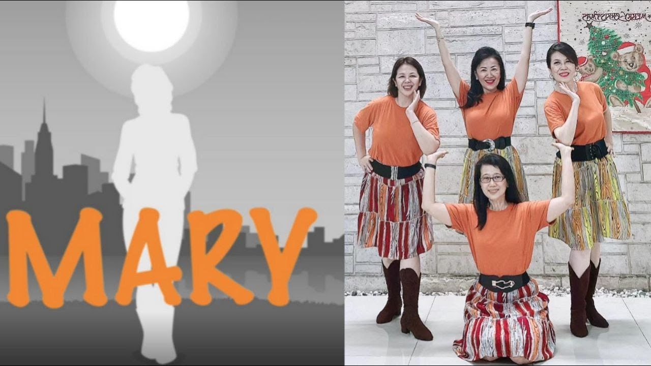 Mary Line Dance (demo & count) - YouTube