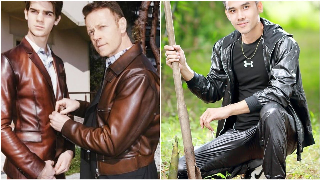 Gorgeous and fabulous leather outfit collection for boys and men. - YouTube