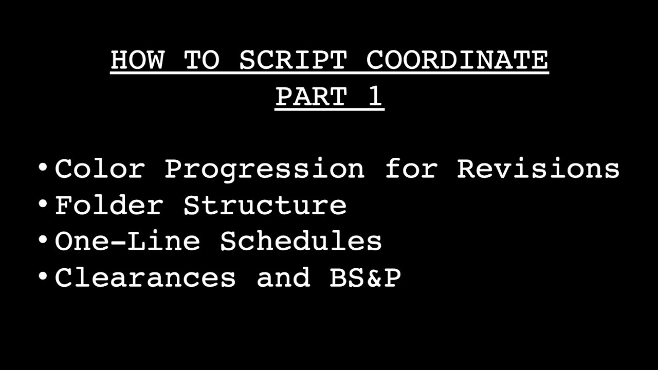 How to Script Coordinate PART 1 - YouTube
