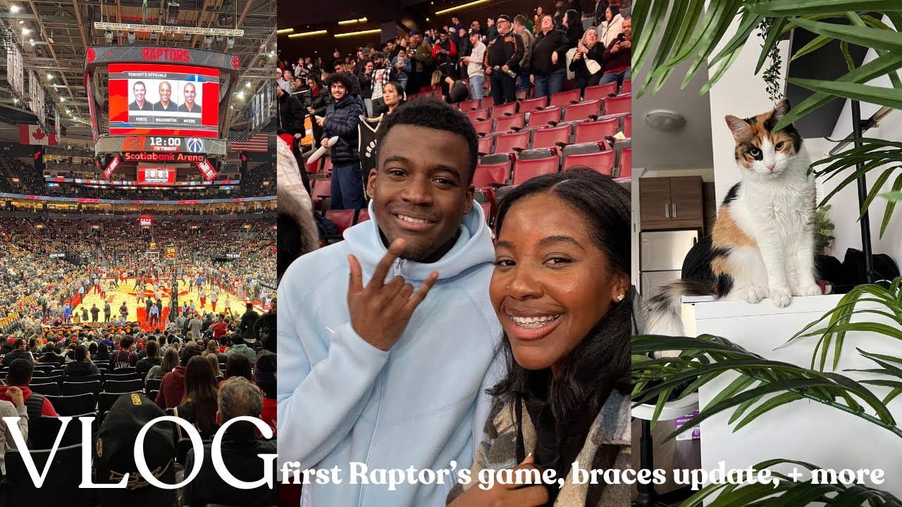 vlog | pulled over by the police, first Toronto Raptors basketball game ...