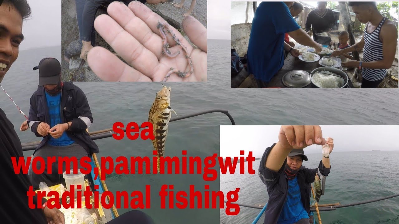 EP. 05 Sea worms'pamimingwit traditional fishing'catch 'n cook - YouTube
