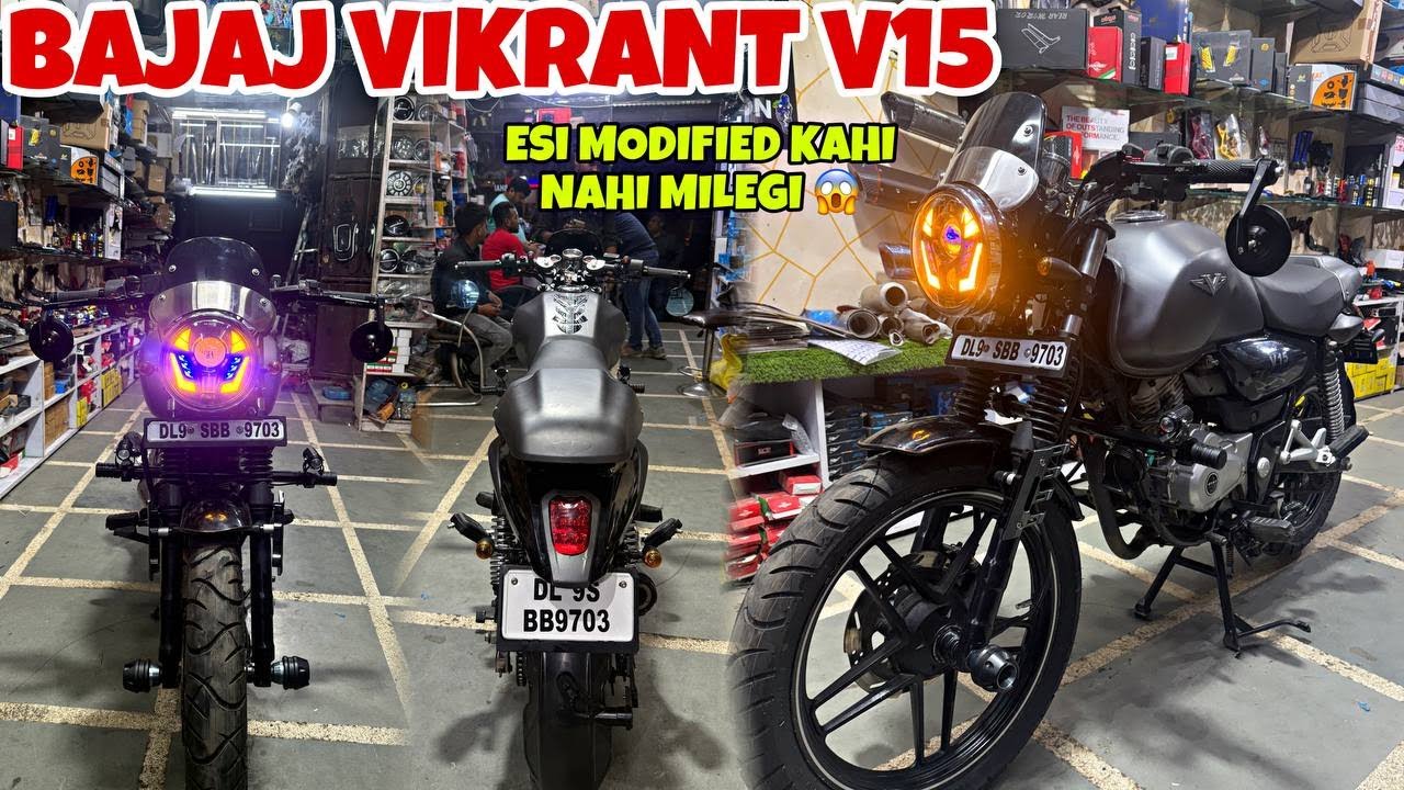 BAJAJ VIKRANT V15 Ko bana dia Cafe Racer Bike | Ultimate Modification ...