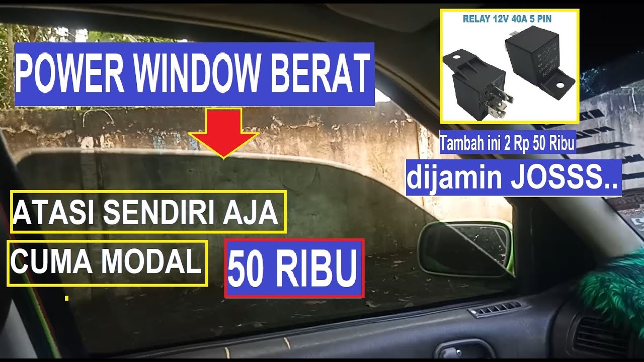 POWER WINDOW BERAT ATAU MACET..!! ATASI SENDIRI AJA BEGINI CARA - YouTube